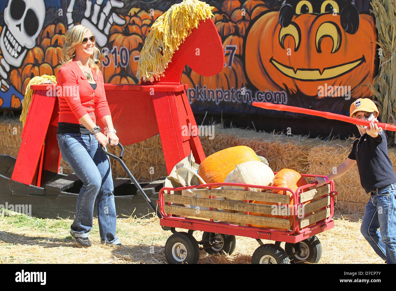 Alison Sweeney Celebrities attend the opening day at Mr. Bones Pumpkin ...