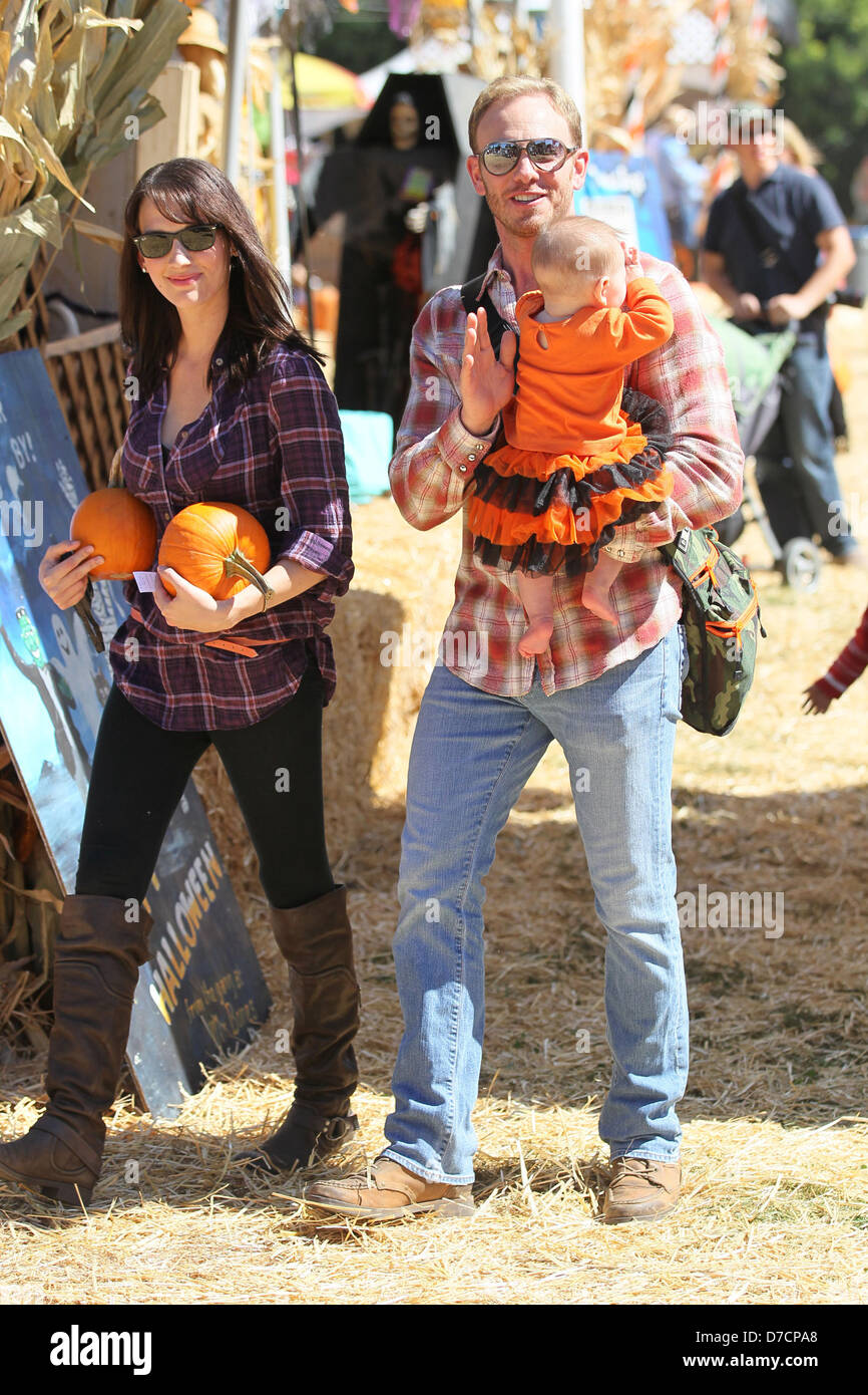 Ian Ziering with his wife Erin Ludwig and their daughter Mia Ziering ...
