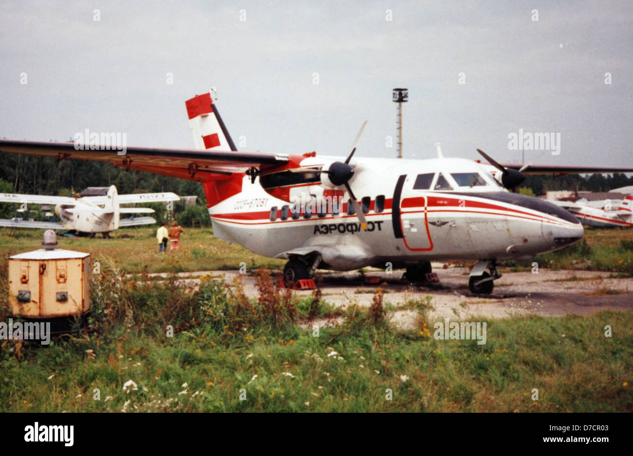 A photograph of the LET L-410 Turbolet, a twin-engine, short-range ...