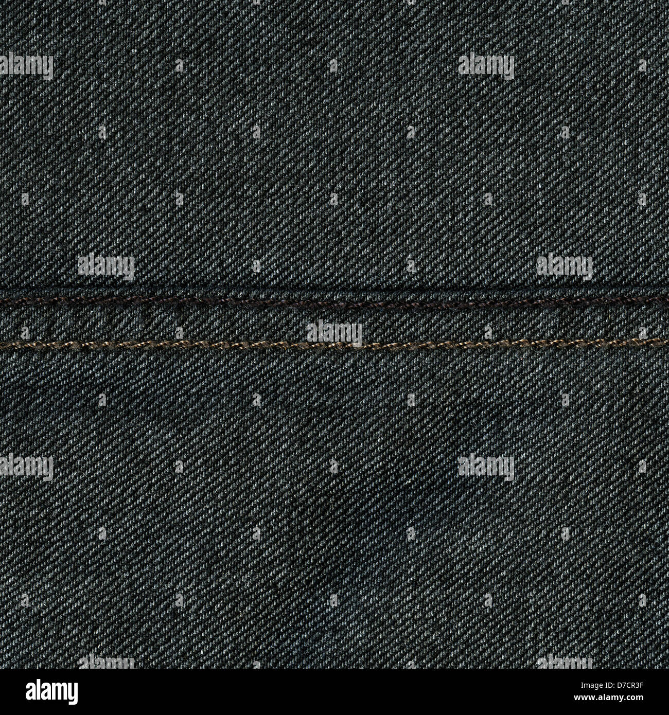 High resolution scan dark gray / black denim fabric two horizontal ...