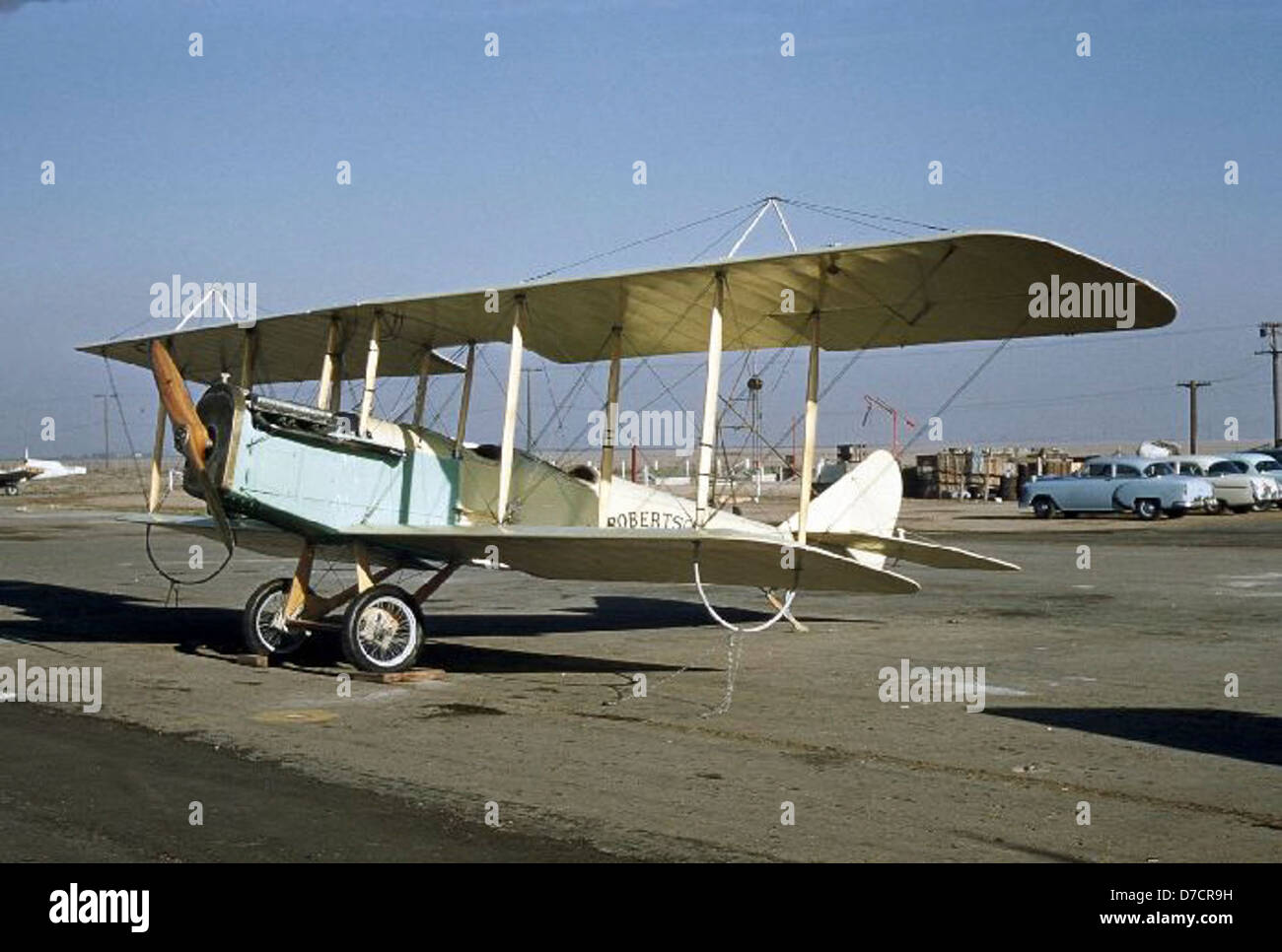 A photograph of the Standard J-1 aircraft at Orange County Airport ...