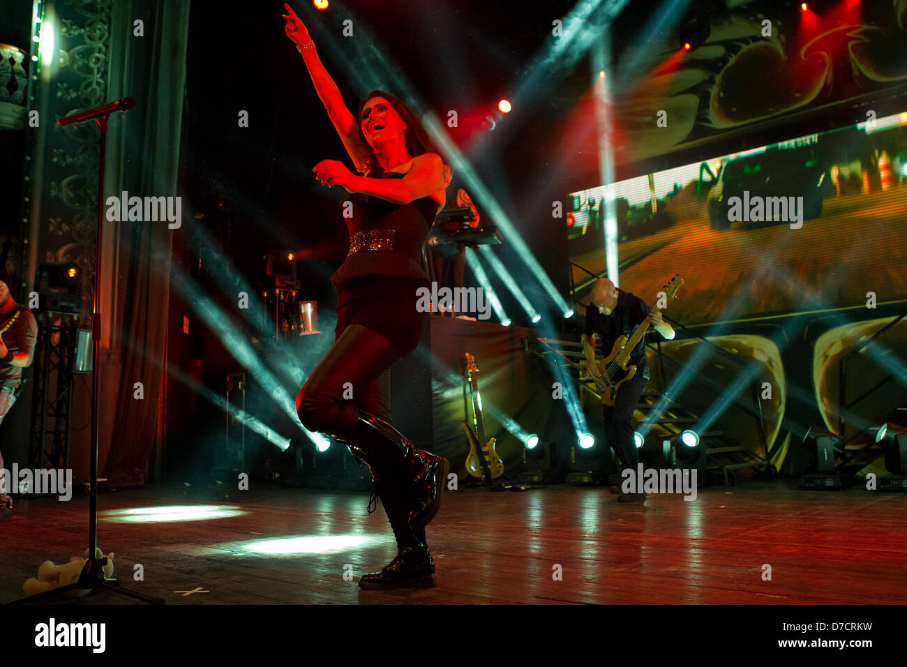 Dutch symphonic metal/rock band Within Temptation performing live at ...