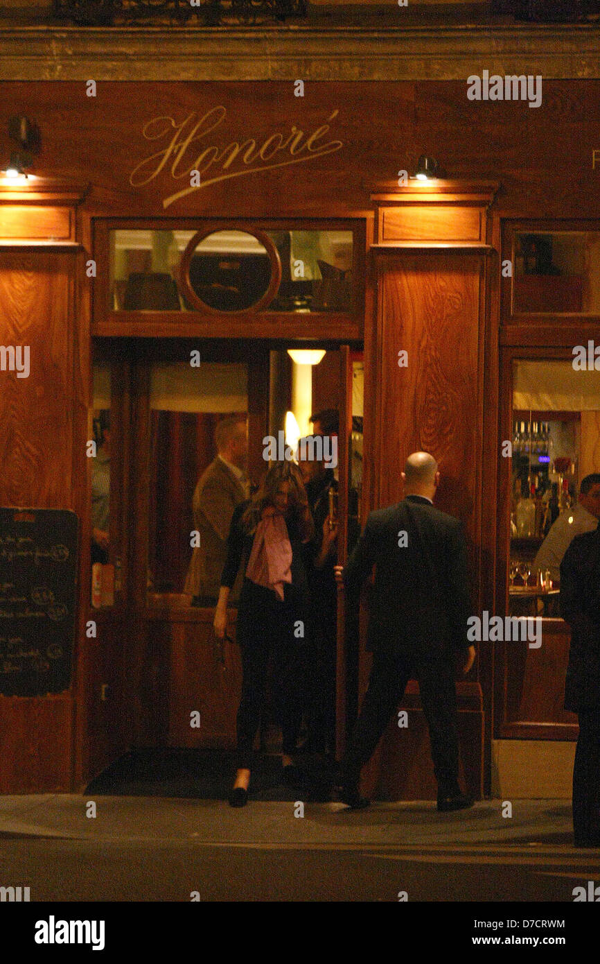 French President Nicolas Sarkozy and his pregnant wife Carla Bruni ...