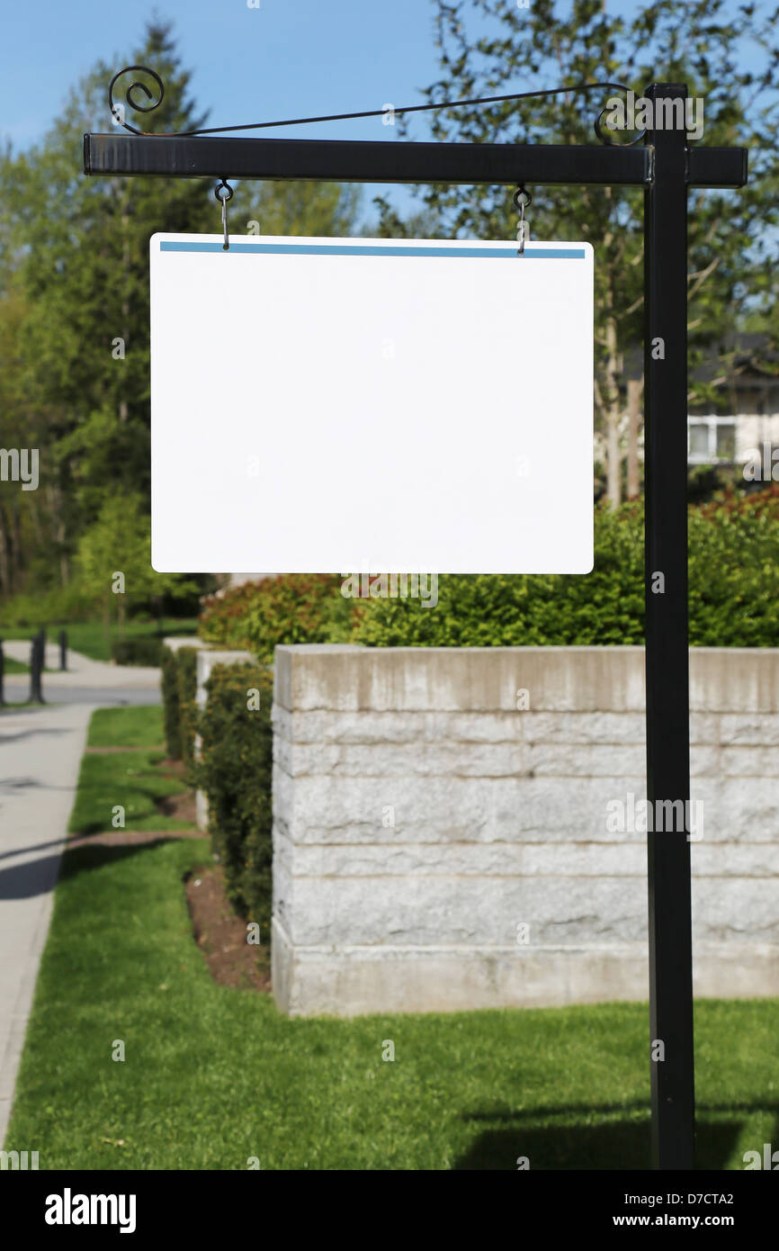White empty billboard Stock Photo - Alamy