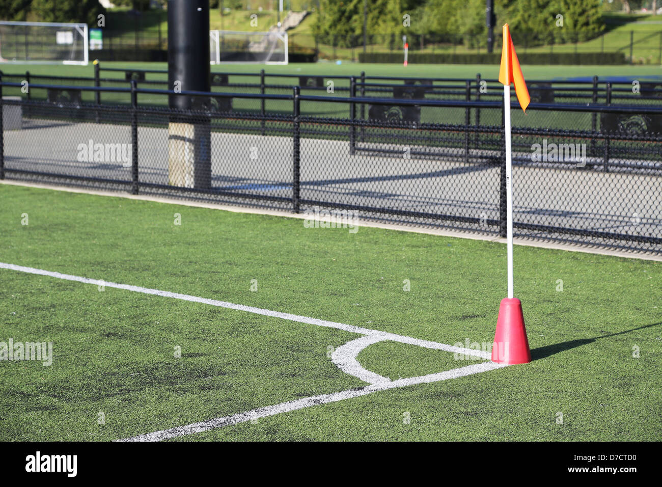 Corner flag and goal pitch hi-res stock photography and images - Alamy
