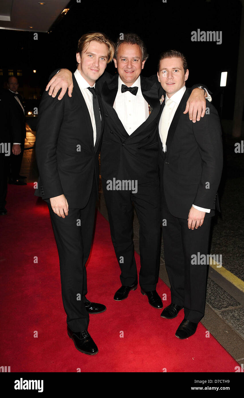 Dan Stevens, Hugh Bonneville and Allen Leech arrives at the Rainbow ...