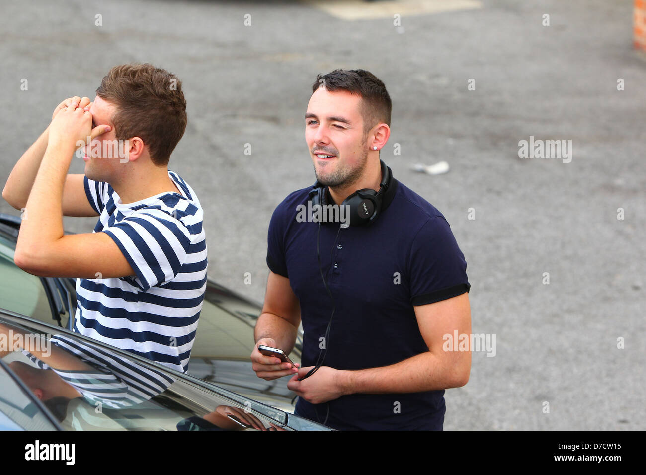 Charlie Healy of The Risk at 'The X Factor' studios London, England ...