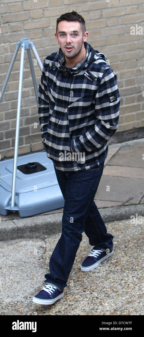 Charlie Healy of The Risk arriving at 'The X Factor' studios London ...