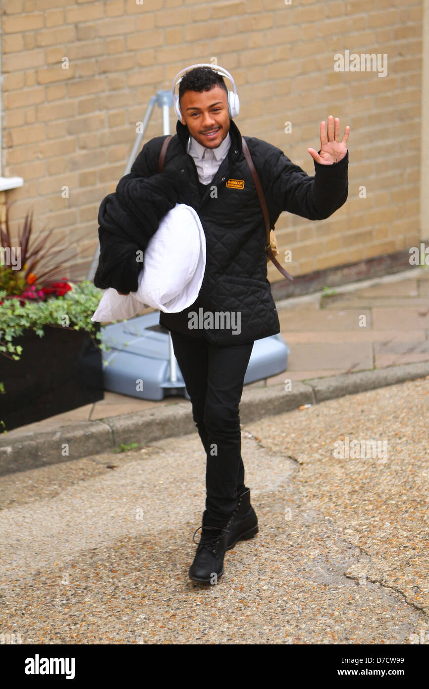 Marcus Collins arriving at 'The X Factor' studios London, England - 13. ...