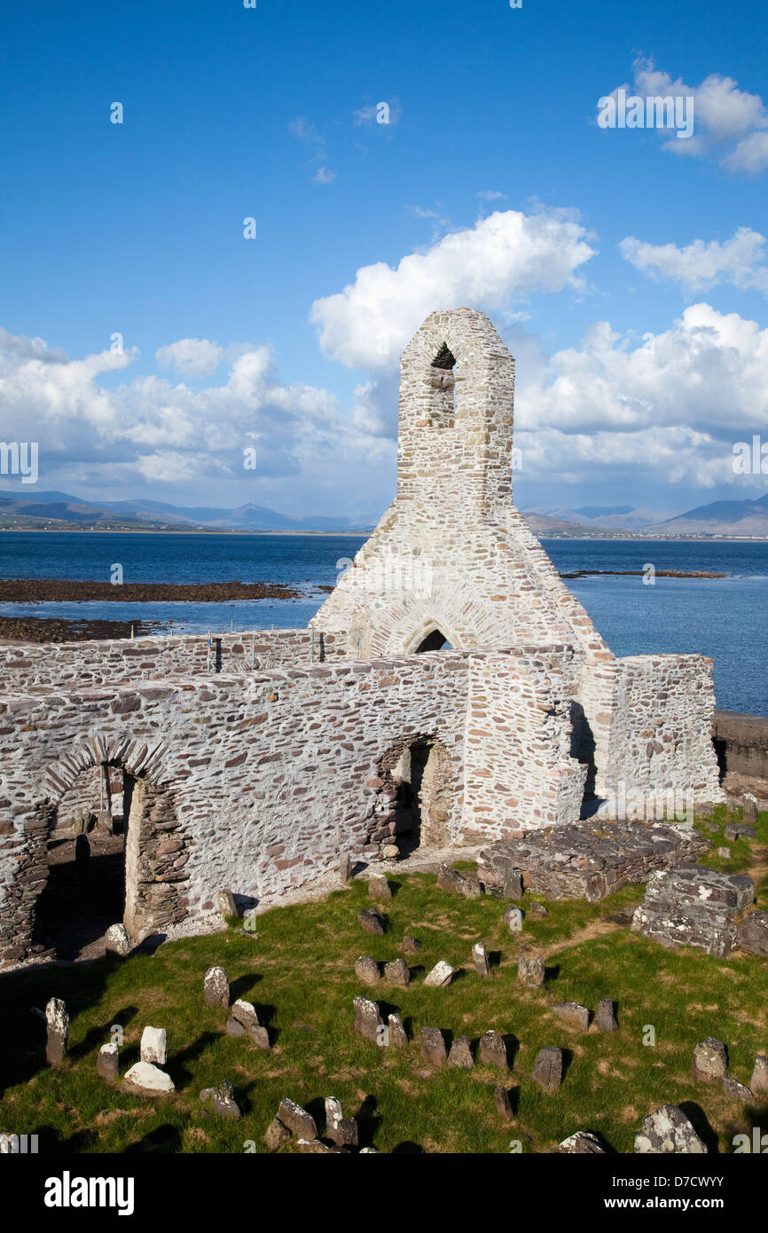 The abbey at ballinskelligs;County kerry ireland Stock Photo - Alamy