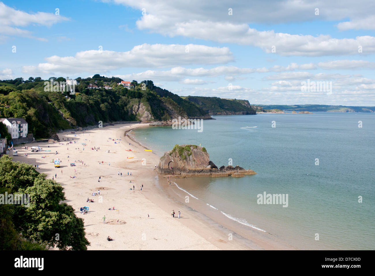 Tenby beach view hi-res stock photography and images - Alamy