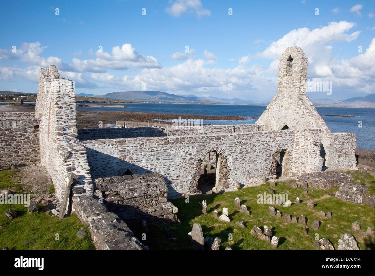 The abbey at ballinskelligs;County kerry ireland Stock Photo - Alamy