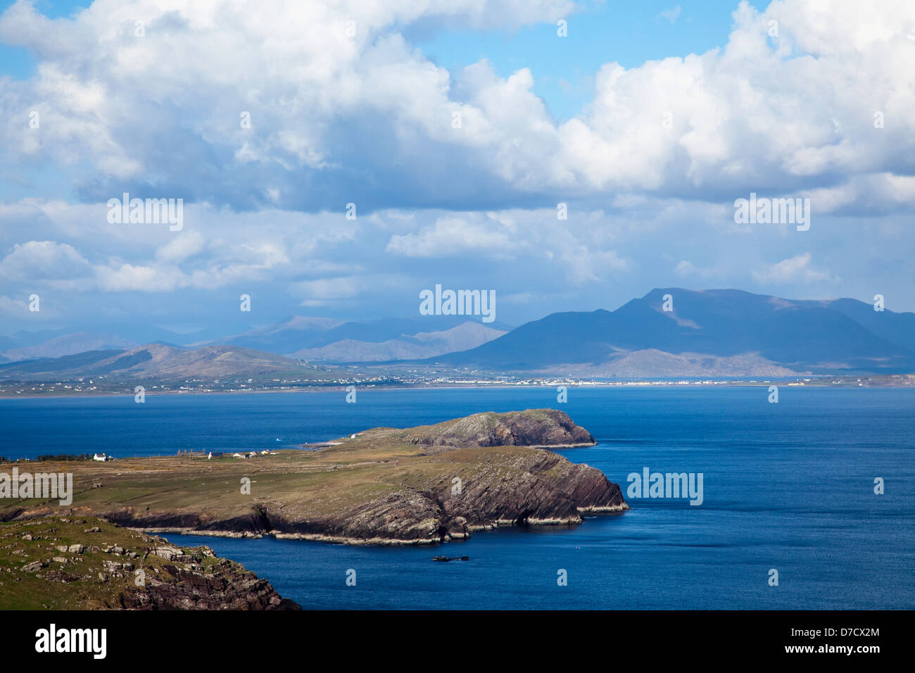 The coast near ballinskelligs with waterville in background;County ...