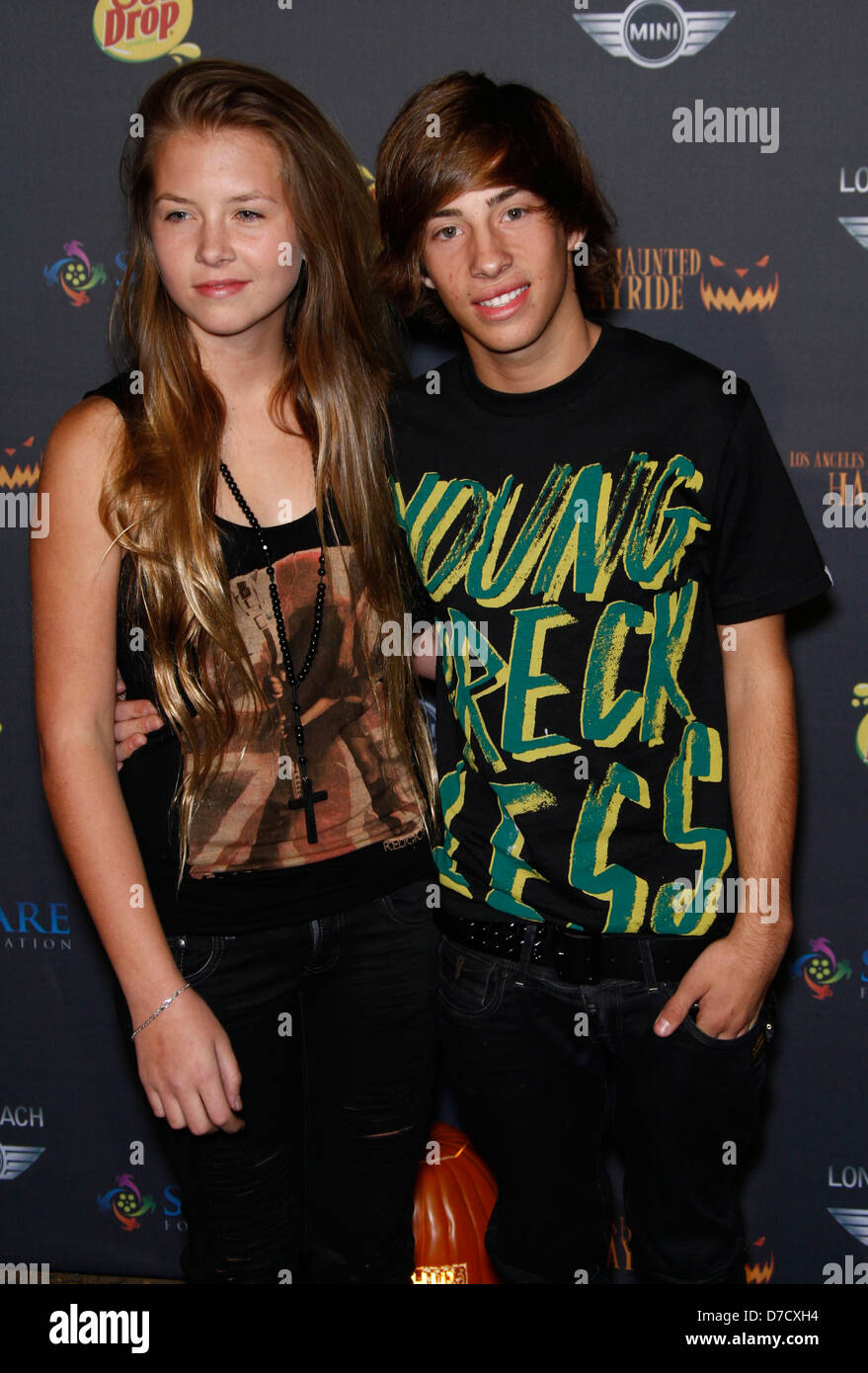 Jimmy Bennett and Guest The 3rd annual Los Angeles Haunted Hayride VIP ...