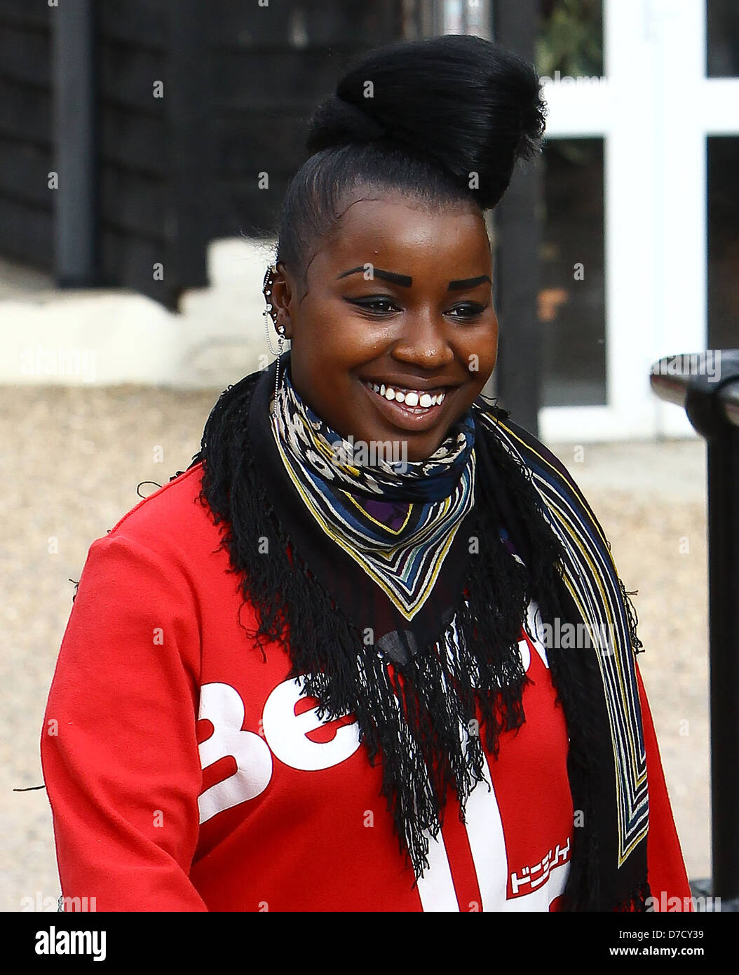 X Factor' finalist Misha Bryan at the studios for rehearsals London ...