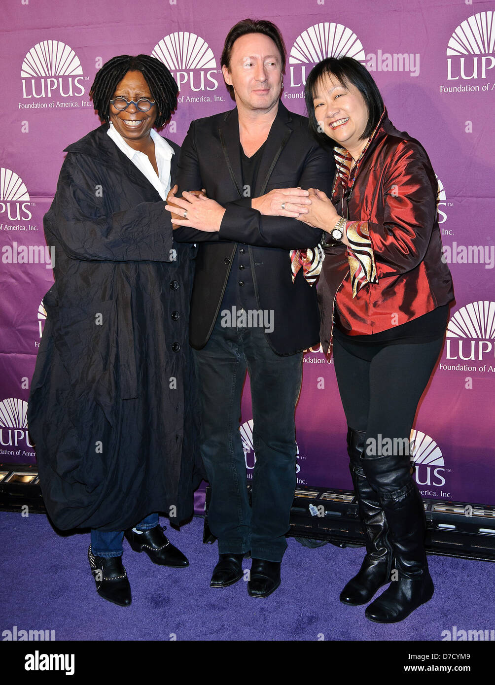 Whoopi Goldberg, Julian Lennon and Guest 2011 Lupus Foundations Of ...