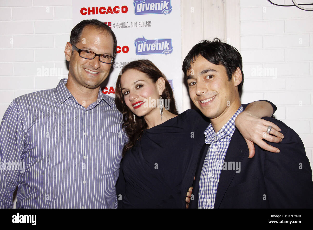 Eric Perlmutter, Kara DioGuardi and Eddie Bergman Post-show VIP ...