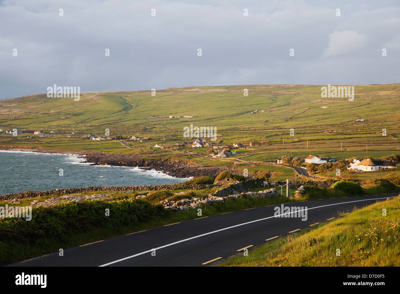 The road along the coast;Fanore county clare ireland Stock Photo - Alamy