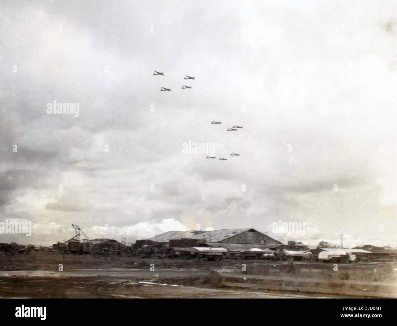 This album features B-29 bombers flying over Guam during World War II ...