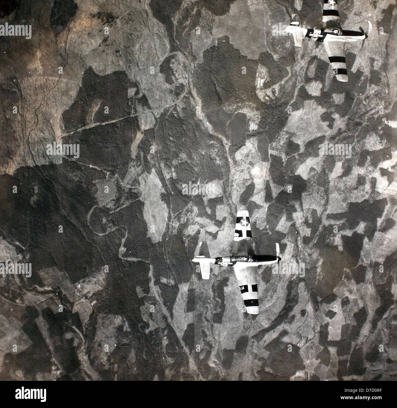 A photograph from the 15 Daniels album showing an F-6 fighter aircraft ...