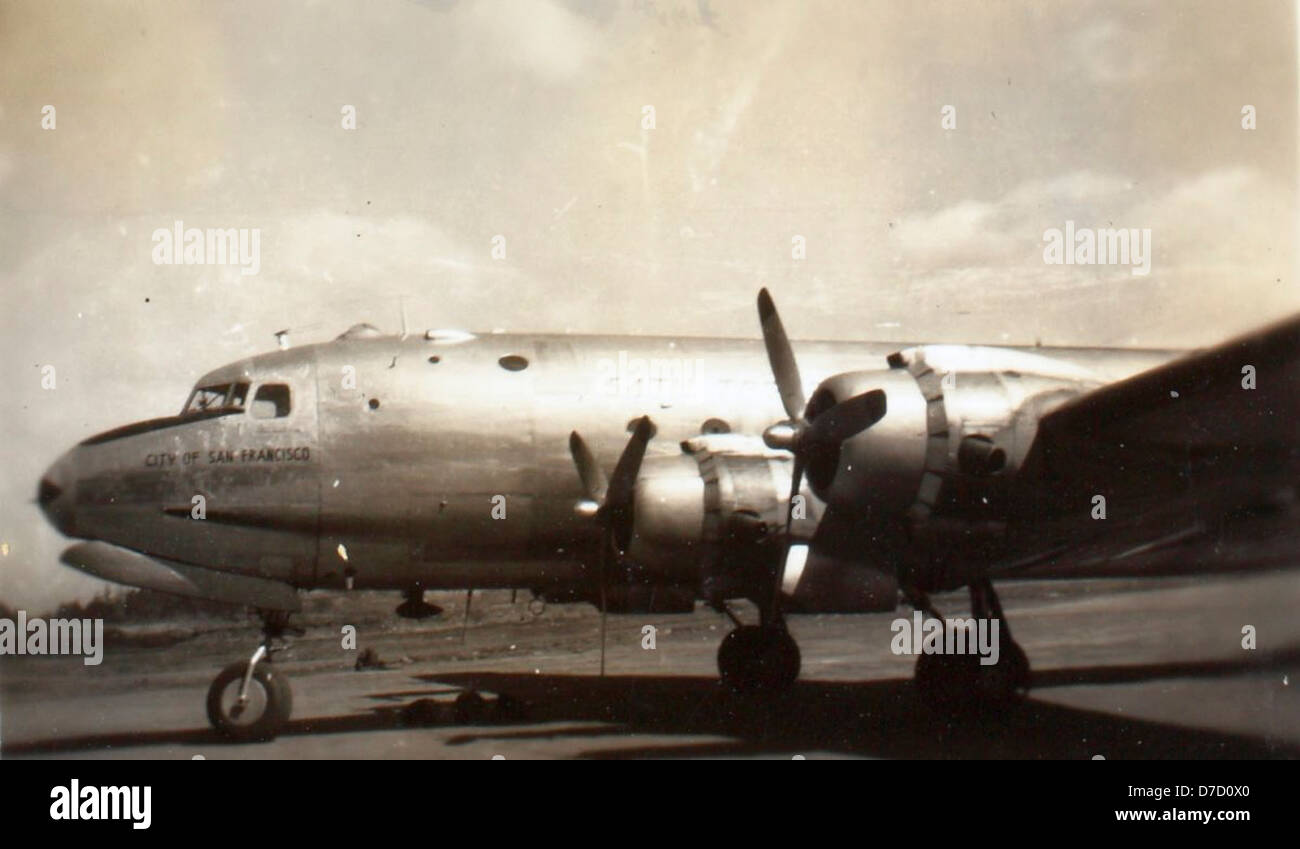 The C-54 Skymaster, as seen in this 1946 photo by Charles Daniels, was ...
