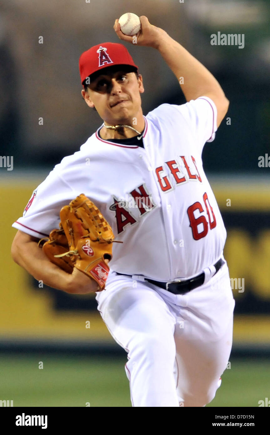 Anaheim, California, USA. 3rd May 2013. Angels' Jason Vargas #60 ...