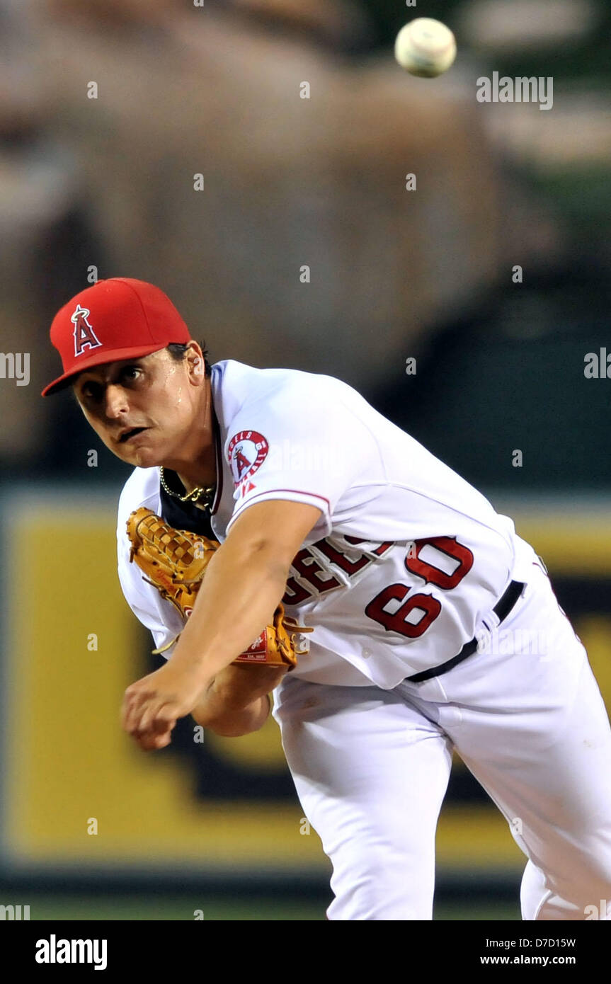 Anaheim, California, USA. 3rd May 2013. Angels' Jason Vargas #60 ...