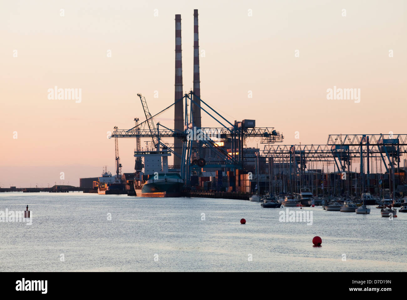 Dublin harbour and power station;Dublin city county dublin ireland ...