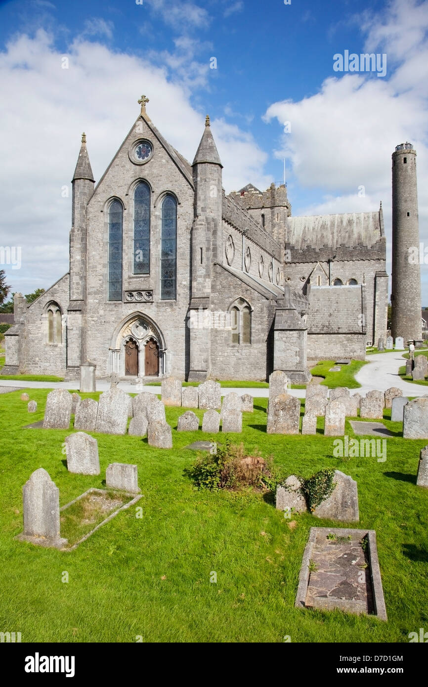 A church and cemetery;Kilkenny county kilkenny ireland Stock Photo - Alamy