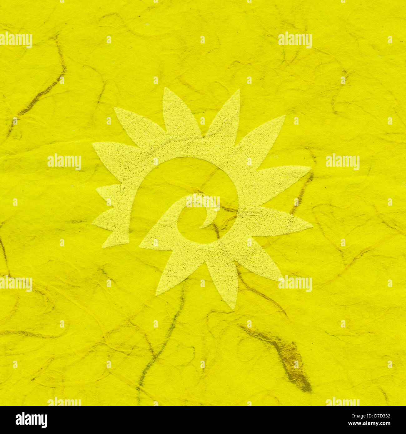 High resolution scan yellow rice paper pattern an abstract shape ...
