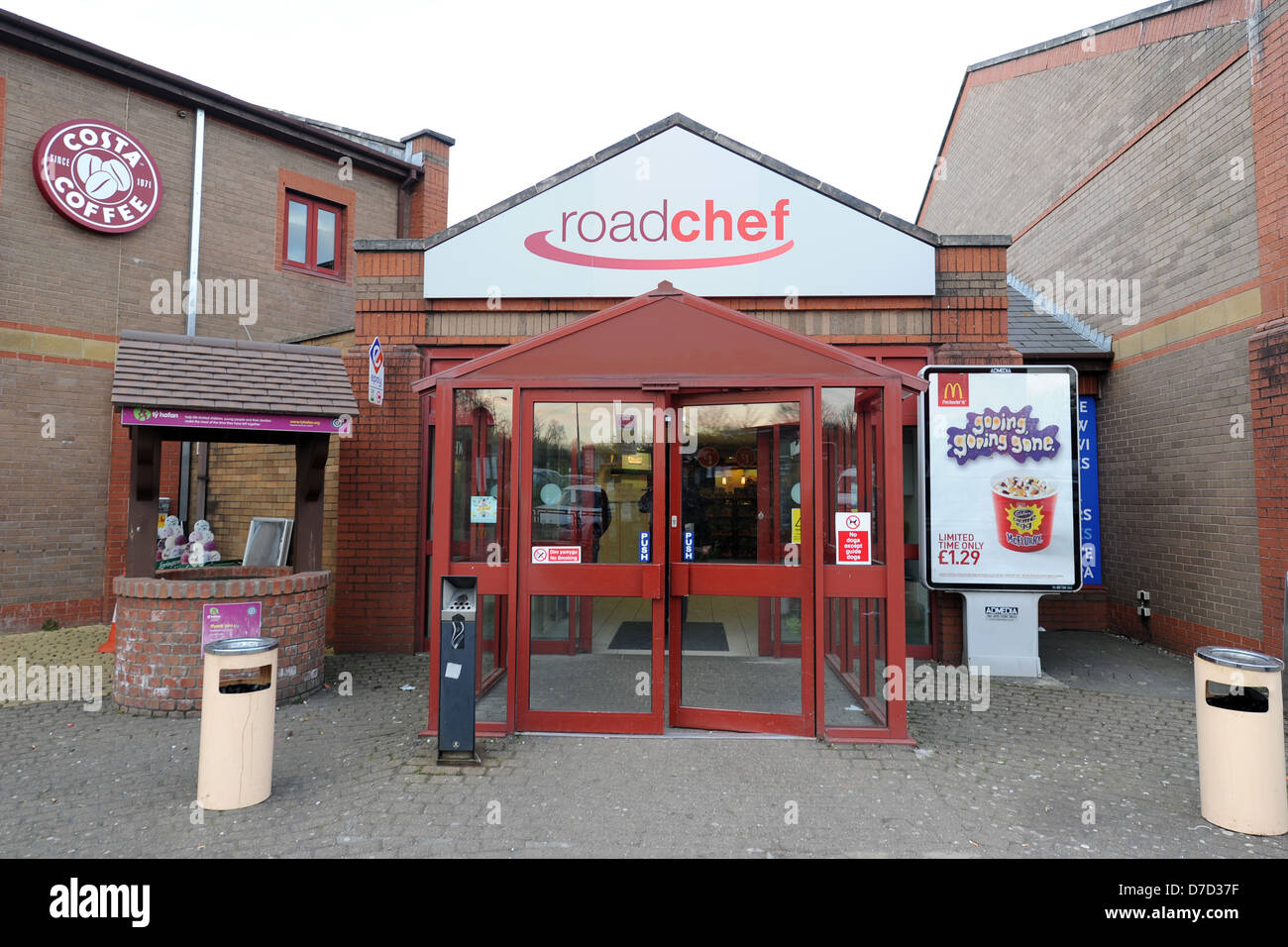 Magor Services off the M4 motorway Stock Photo - Alamy