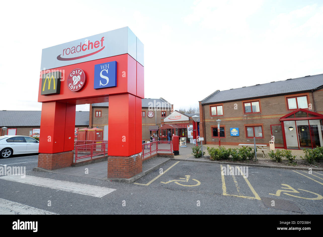 Magor Services off the M4 motorway Stock Photo - Alamy