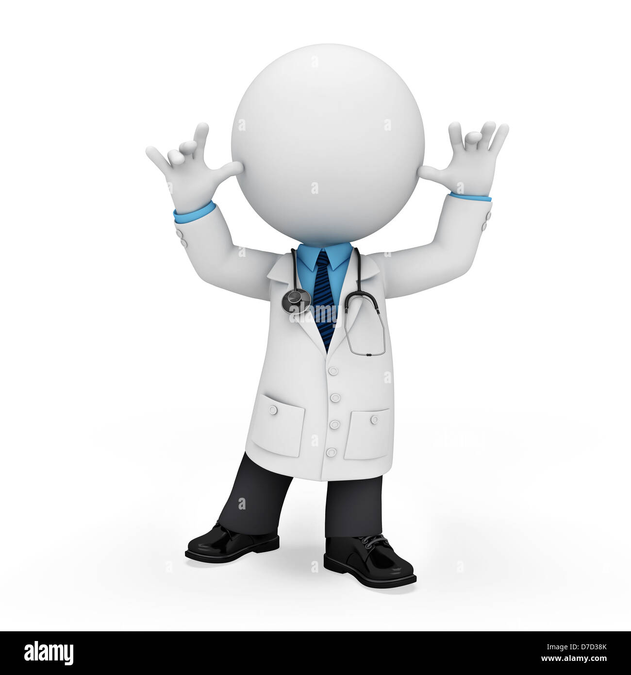 3d white people as doctor Stock Photo - Alamy