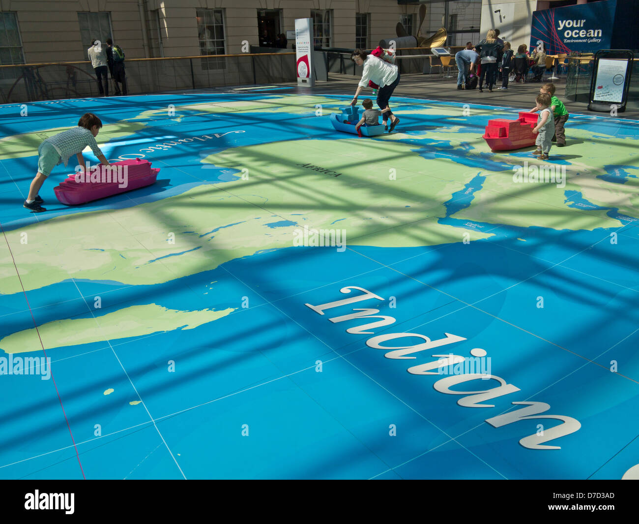 Children enjoy the Great Map display and educational project on the ...