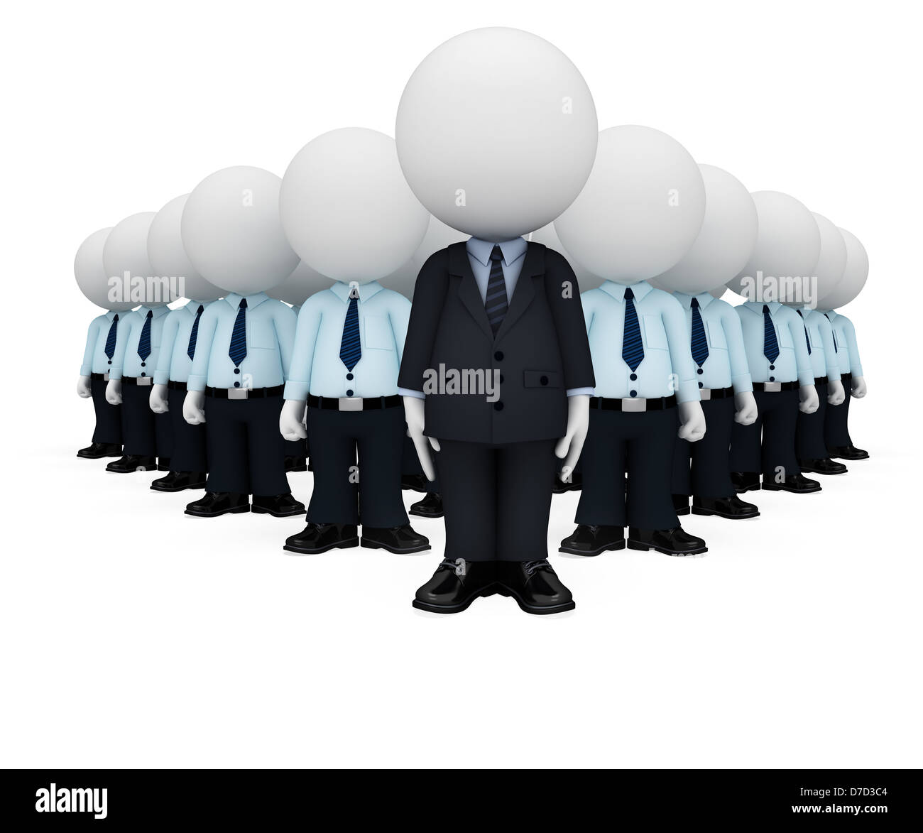 3d white character as business man Stock Photo - Alamy