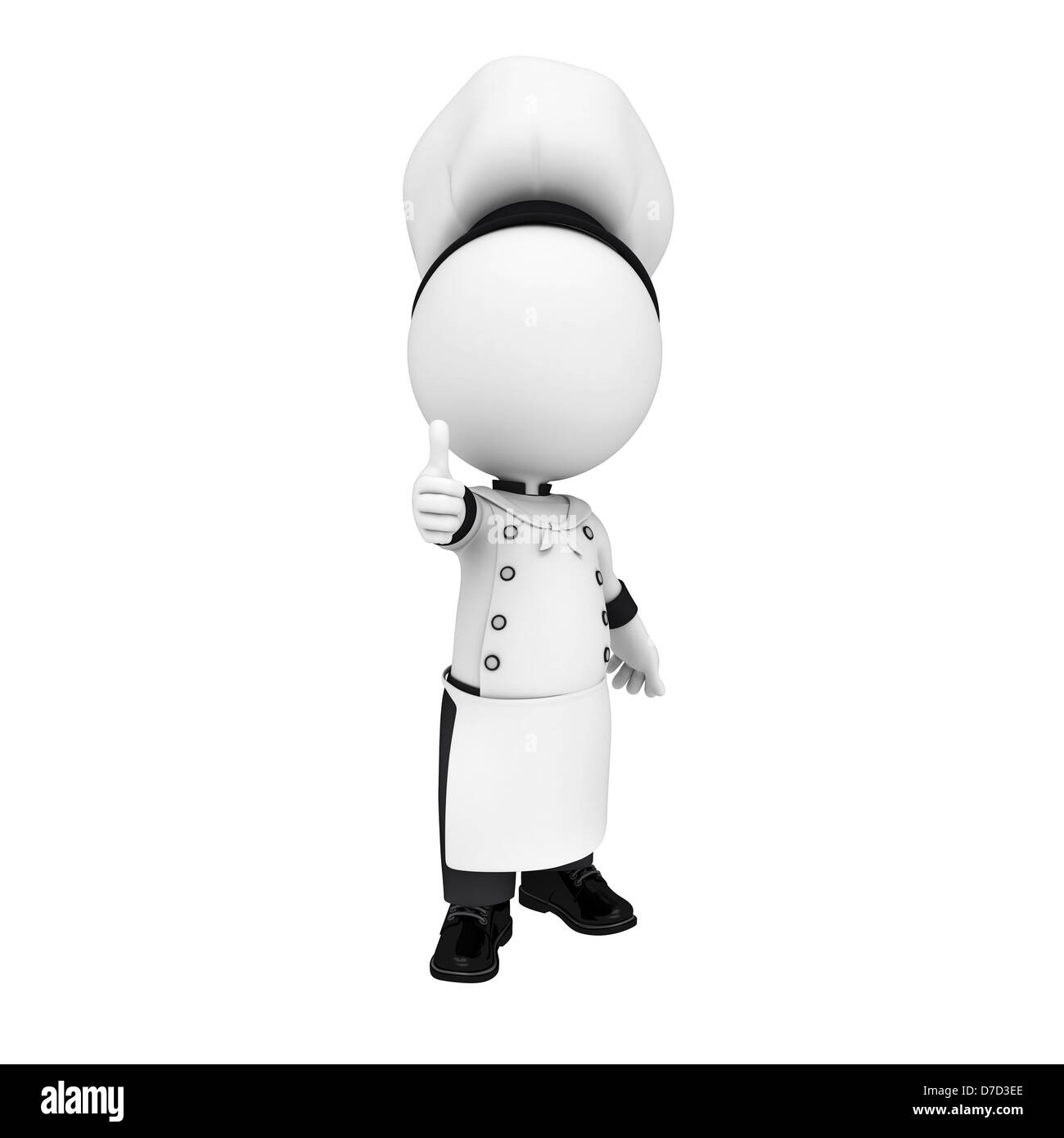3d white people chef Black and White Stock Photos & Images - Alamy