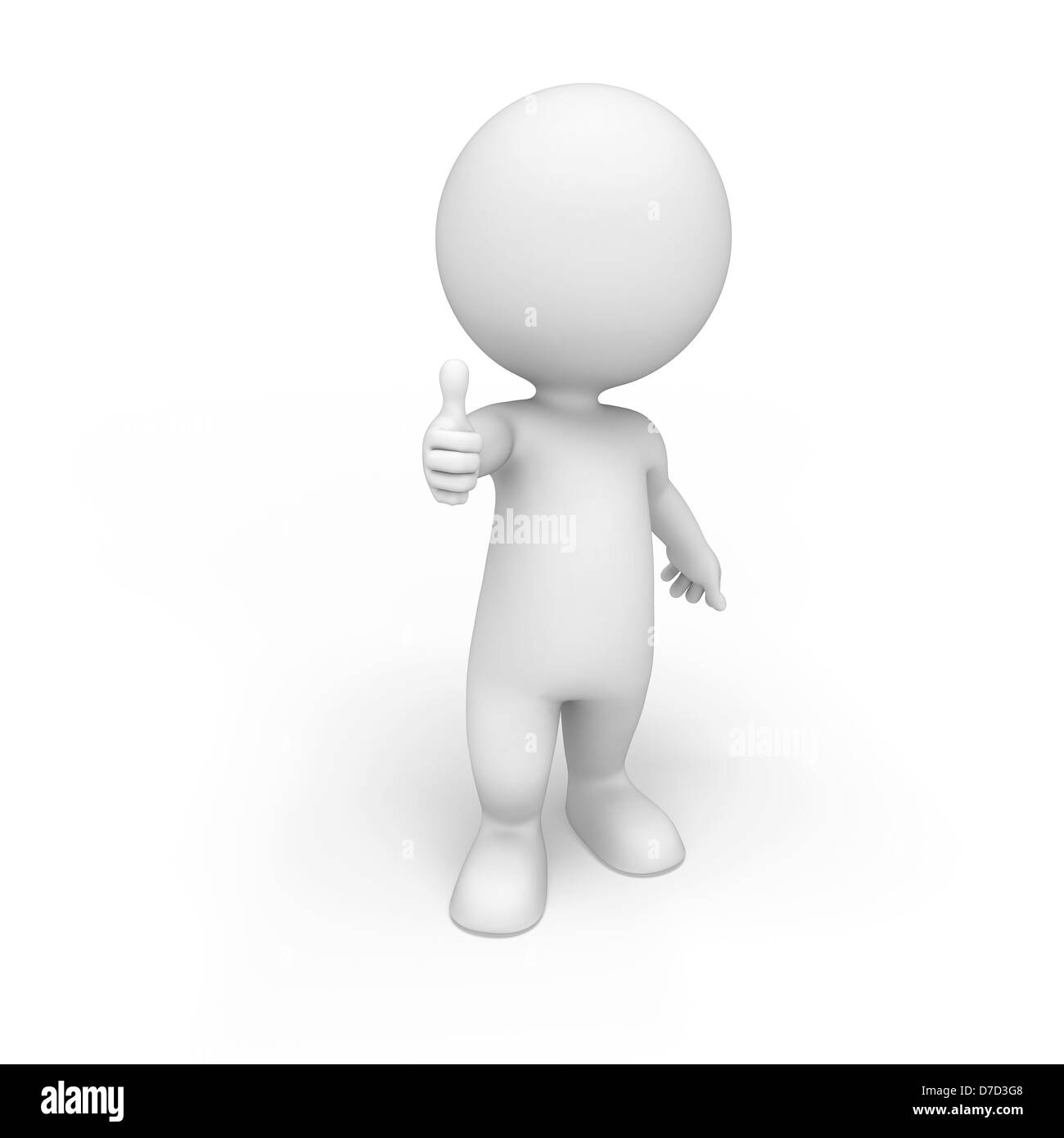 3d white people isolated on white background Stock Photo - Alamy