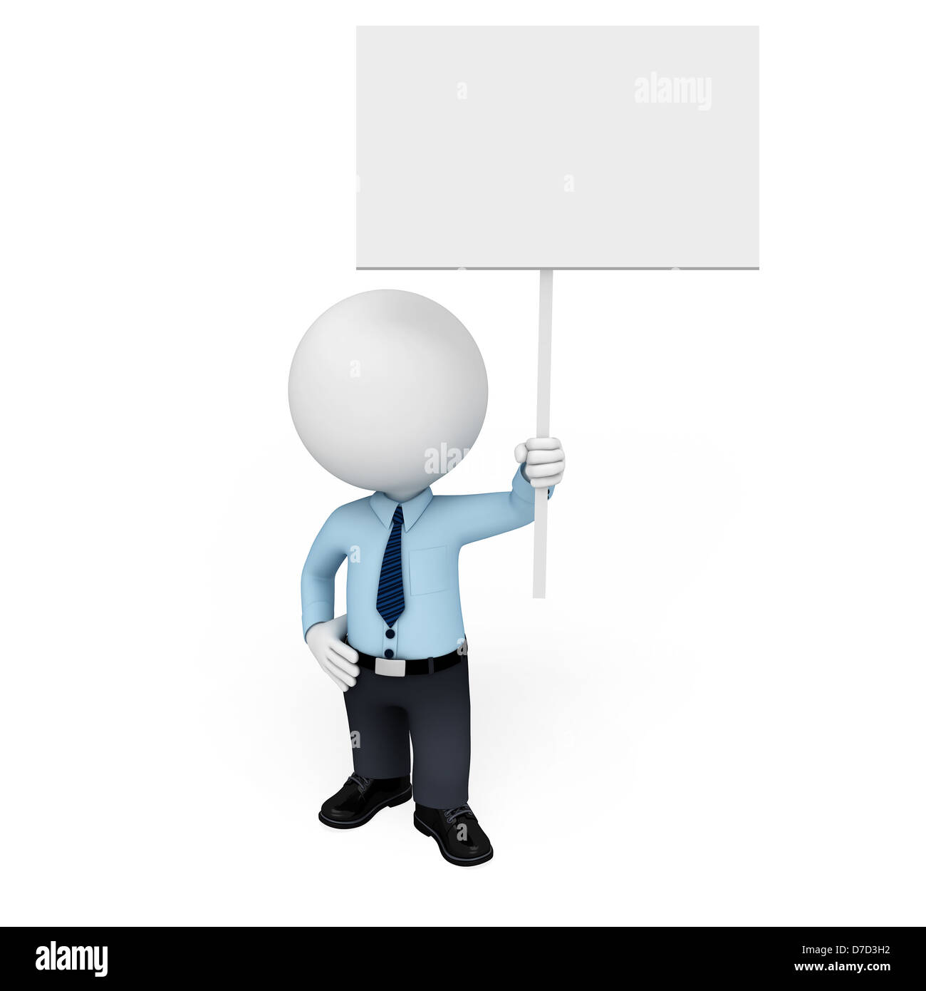 3d white people as service man Stock Photo - Alamy