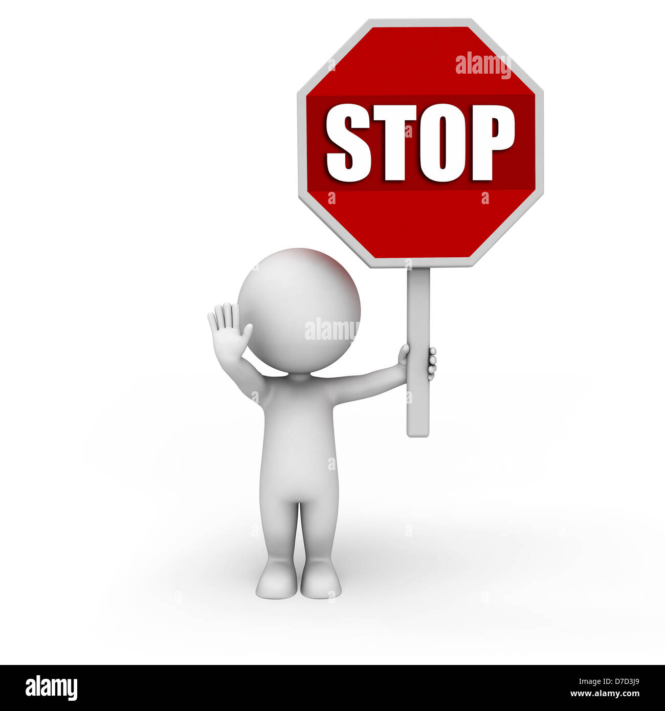 3d white people isolated on white background Stock Photo - Alamy