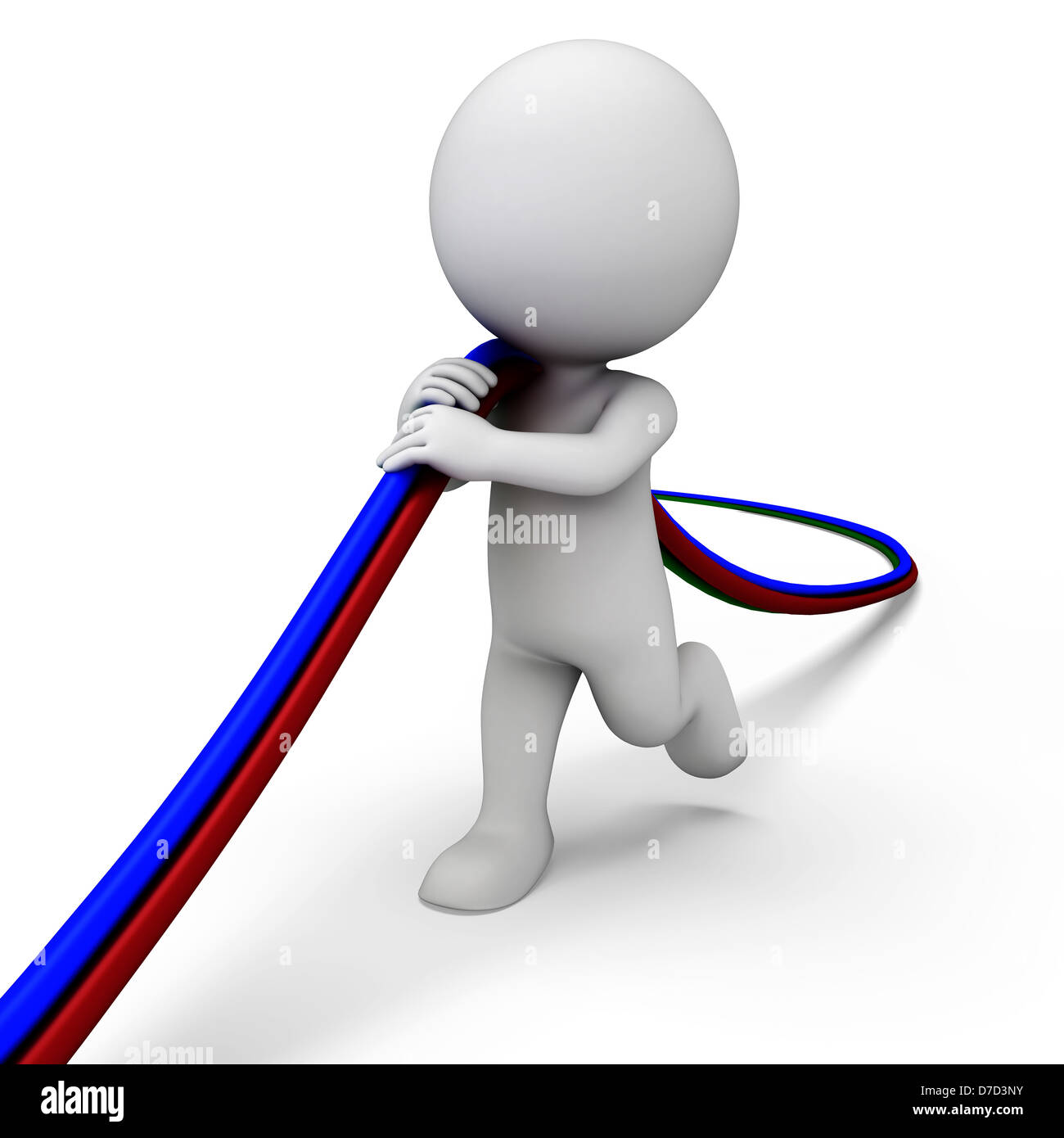 3d white people isolated on white background Stock Photo - Alamy