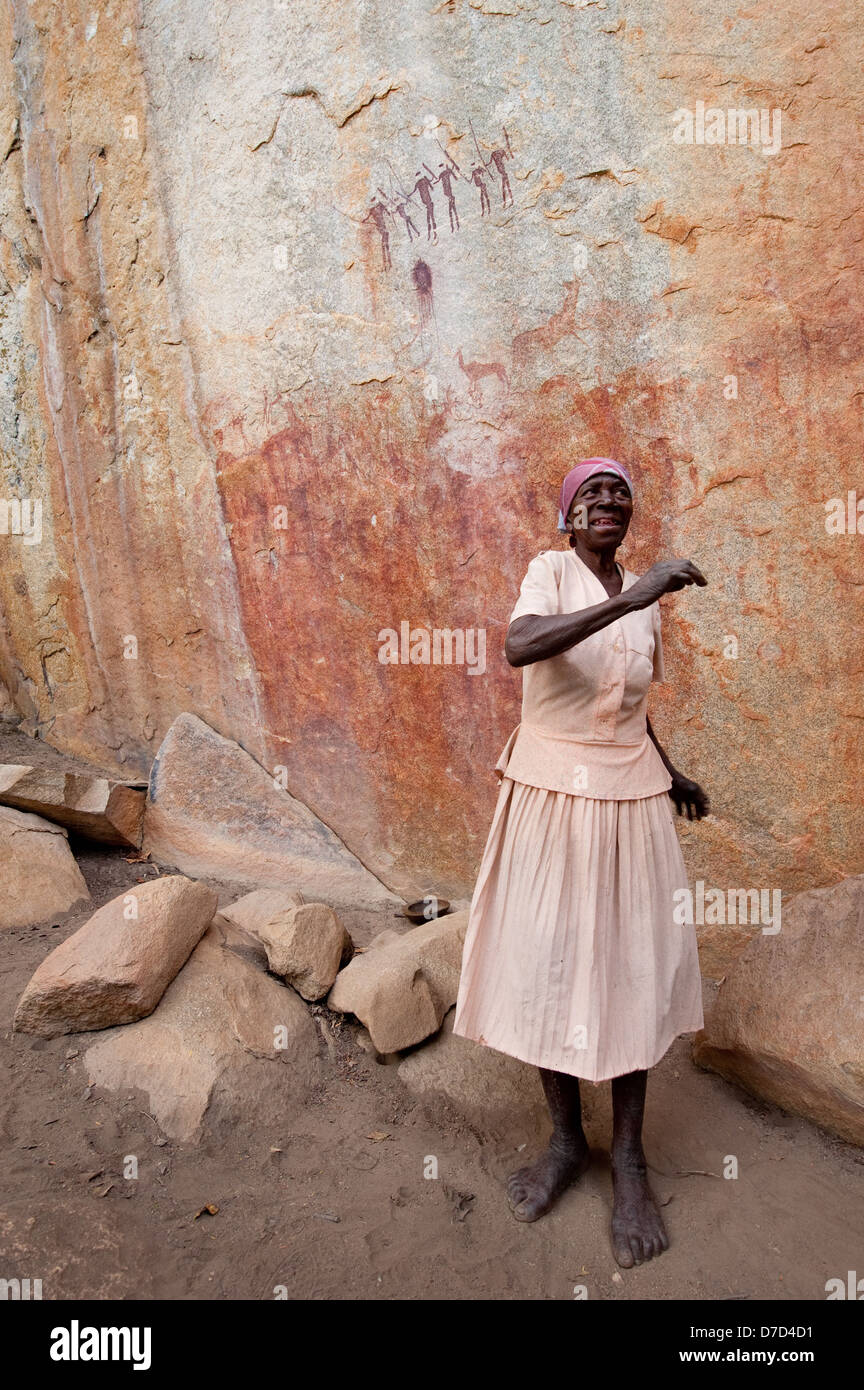 Bushman dancing painting hi-res stock photography and images - Alamy