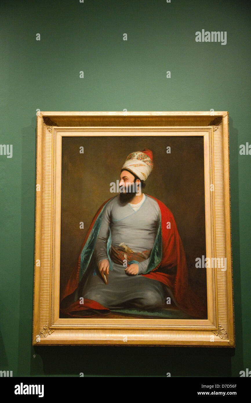 Portrait of Persian Ambassador Mirza Abu'l Hassan Khan hanging in ...