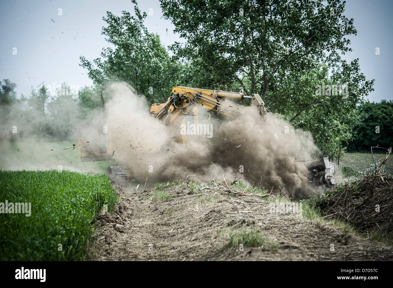 Demining process in Paulind Dvor, Croatia on 02.05.2013 The demining ...