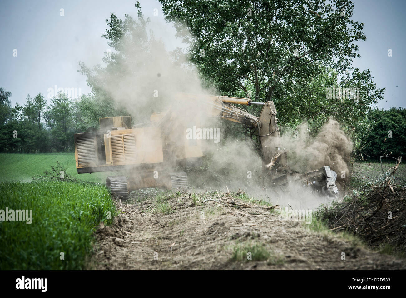 Demining process in Paulind Dvor, Croatia on 02.05.2013 The demining ...