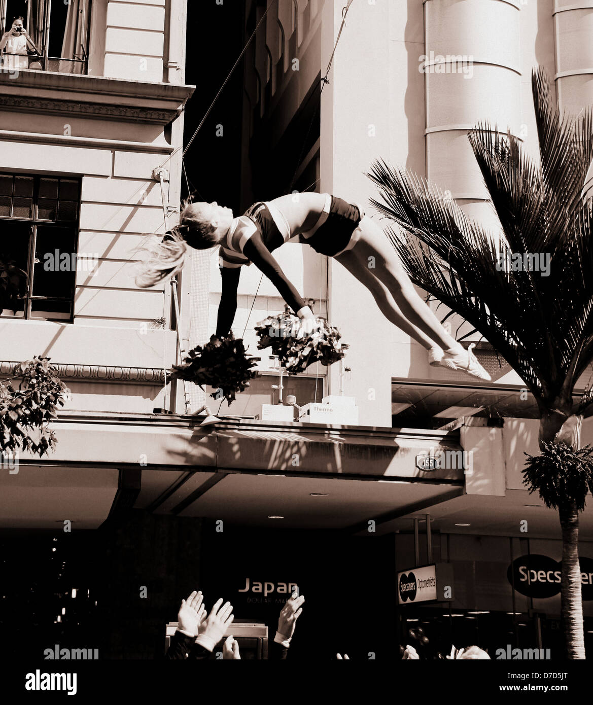 Cheer Stunts On The Beach