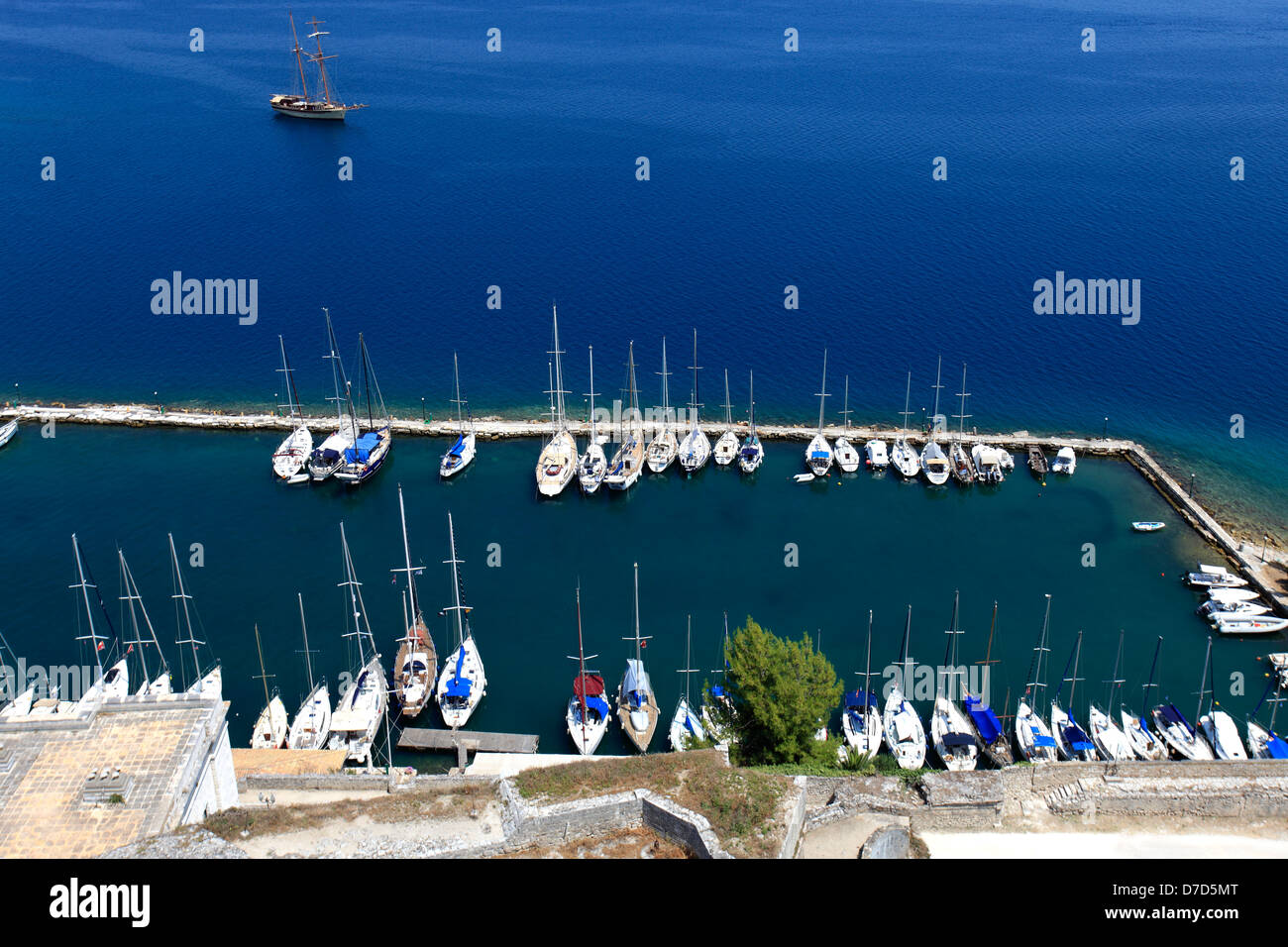 Mandraki marina corfu hi-res stock photography and images - Alamy
