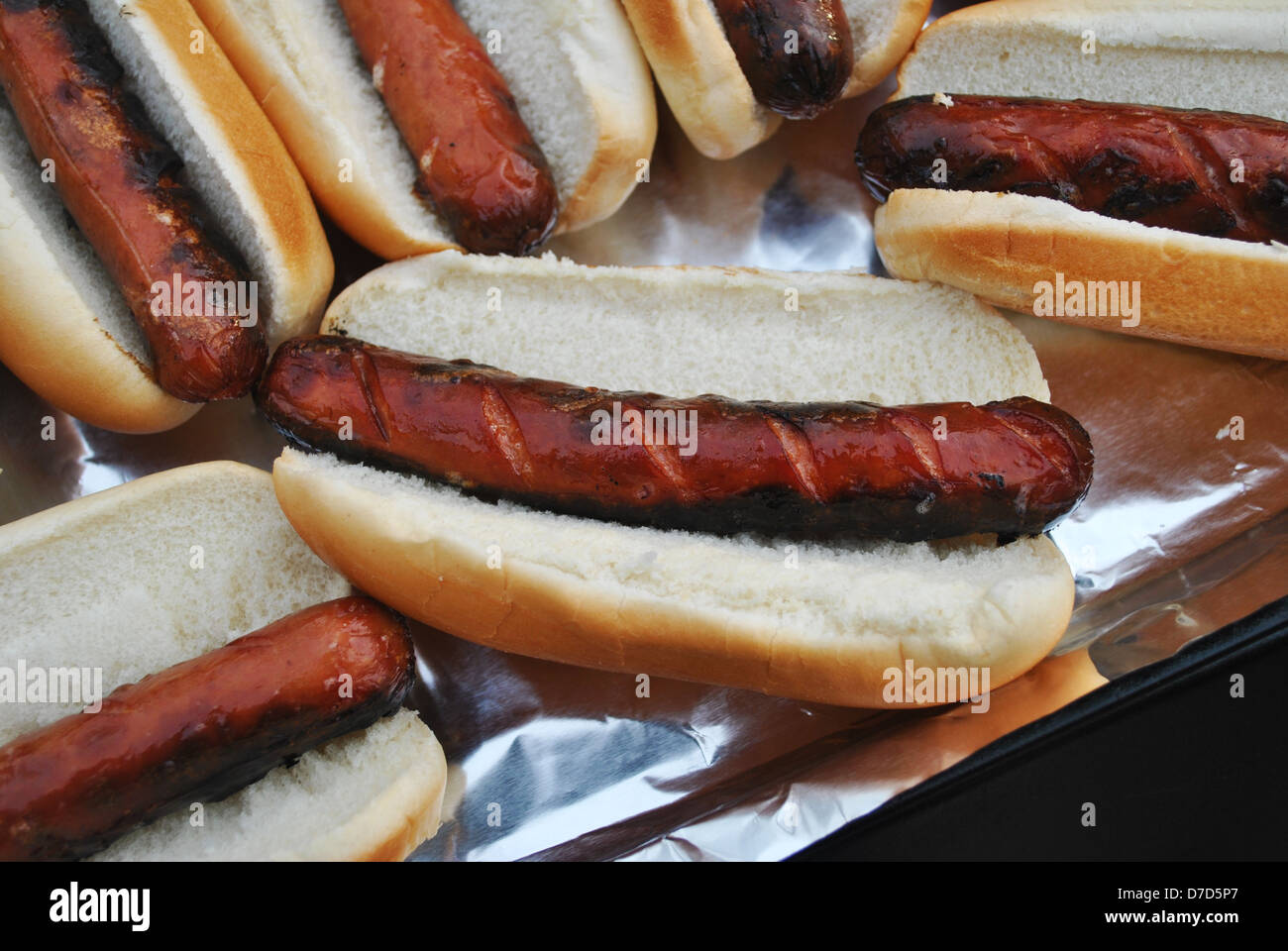 Barbecue hot dogs hi-res stock photography and images - Alamy