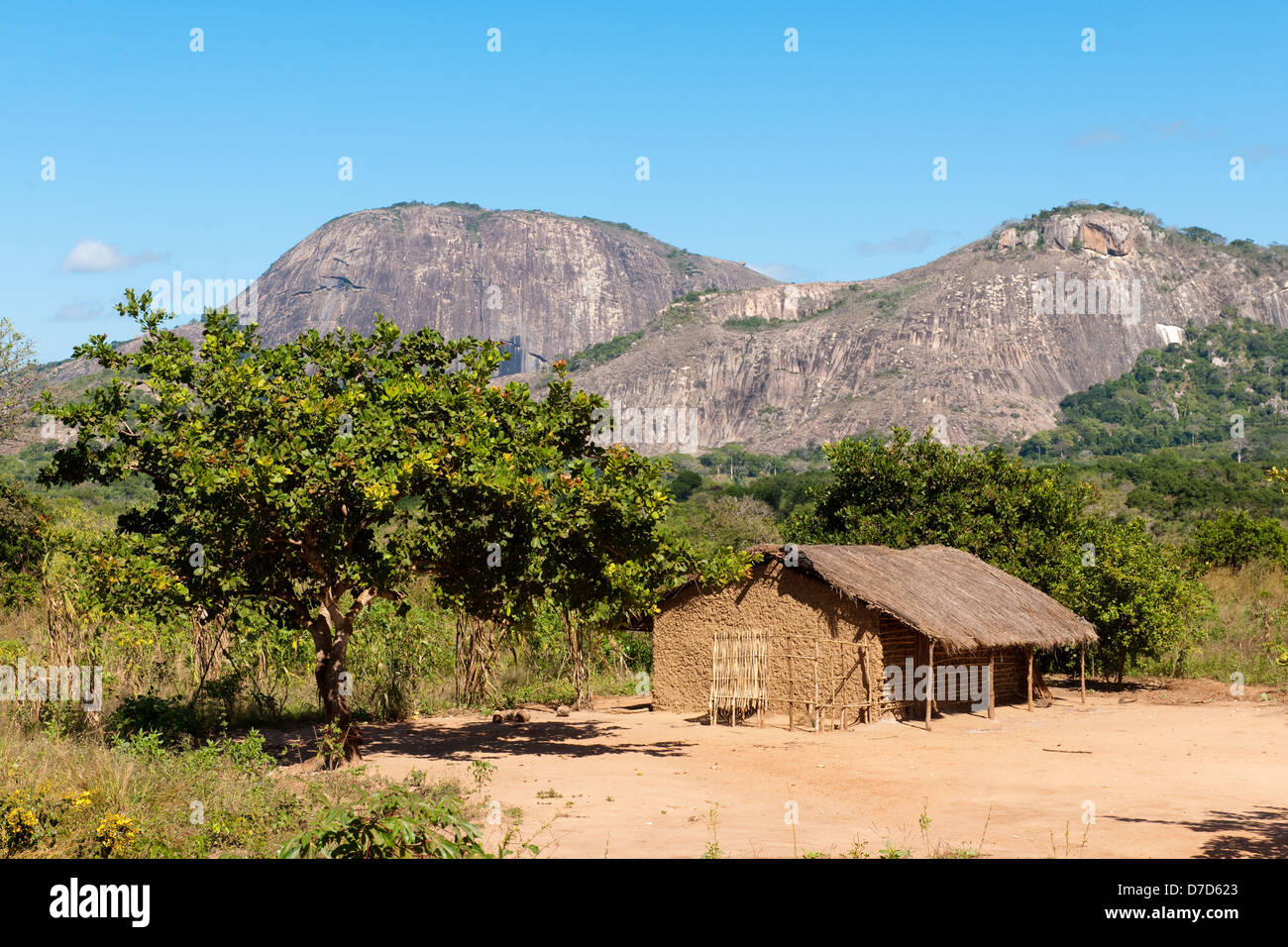 Granite boulders along the road between Nampula and Angoche, Mozambique ...