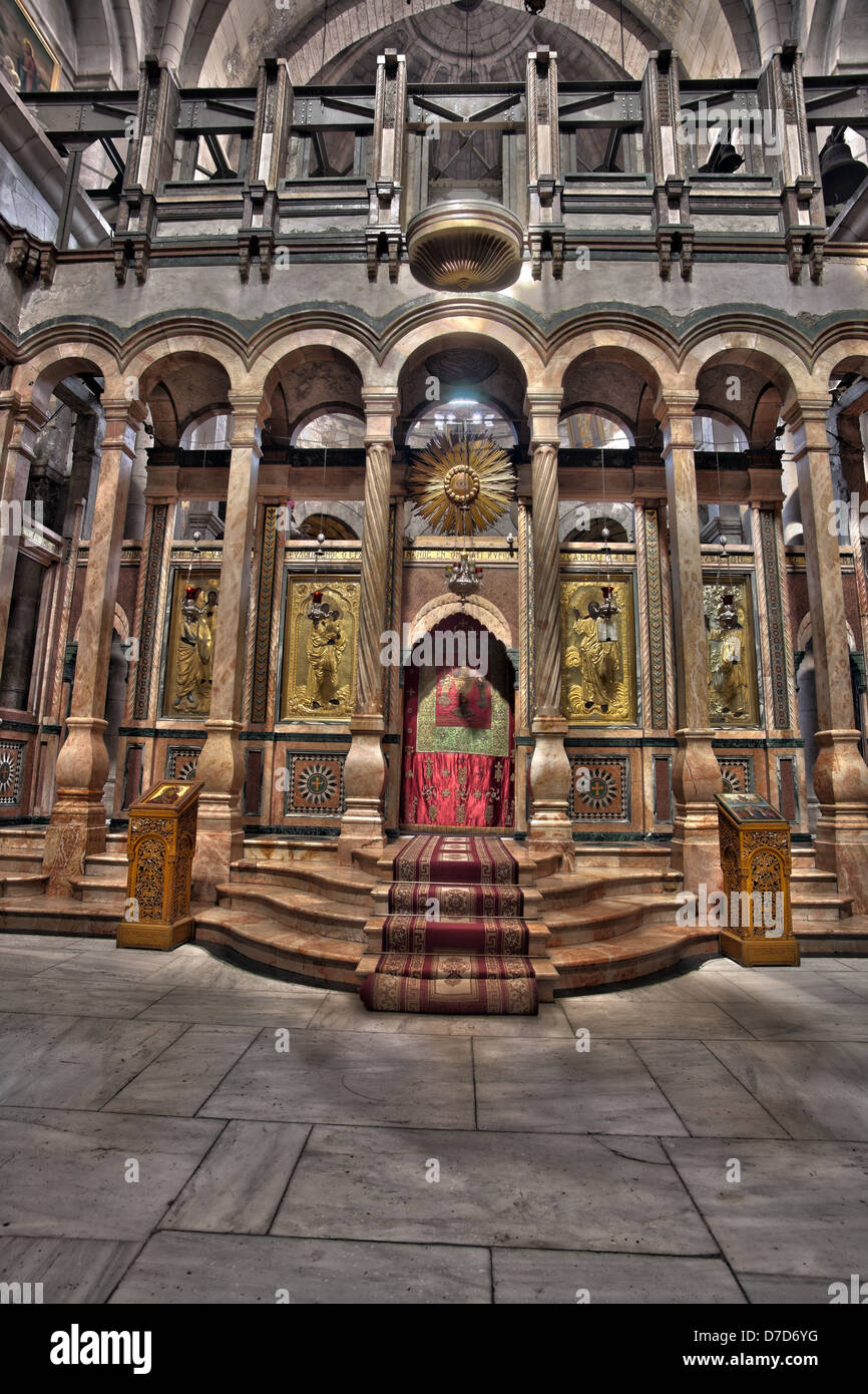 The Katholikon in Basilica at Church Holy Sepulchre in old city ...