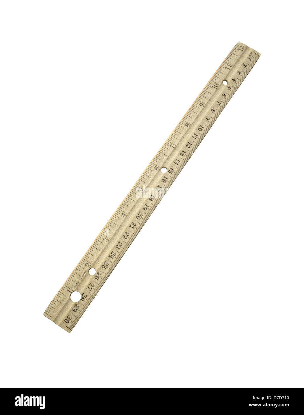Ruler on a white background Stock Photo - Alamy